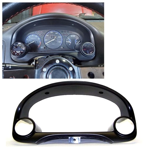 Dual Gauge Cluster Pod Meter Bezel 52mm for 1996-00 97 98 99 Honda ...