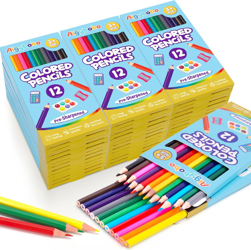 432 Count Colored Pencils Bulk, 36 Pack Colored Pencils for Kids 12 ...