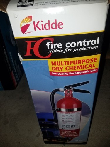 Kidde FC 340m Multipurpose ABC Vehicle Dry Chemical Fire Extinguisher 8 ...
