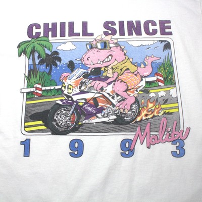 John Galt TShirt Adult Malibu Chill Since 93 Motorcycle Screenprint ...