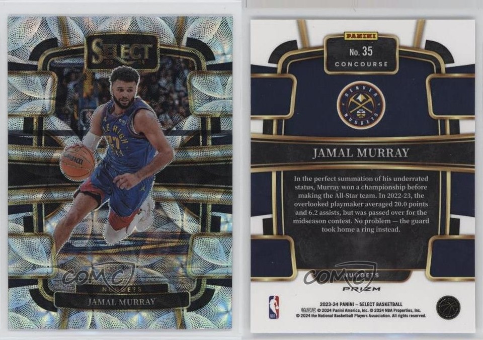 2023-24 Panini Select Concourse Scope Prizm Jamal Murray #35 4z8 | eBay