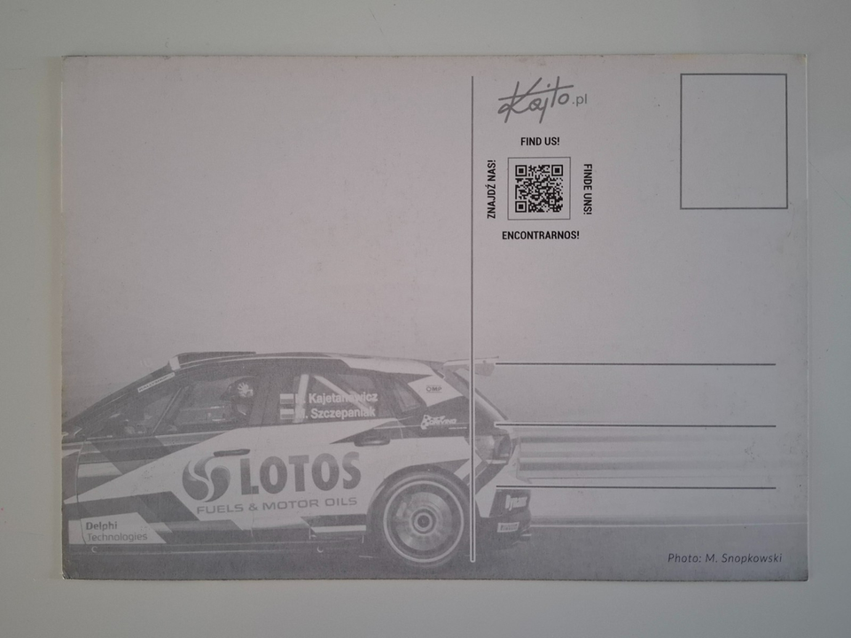 CARTE POSTALE VW POLO R5 RALLYE LOTOS RALLY TEAM 2019 21x15 | eBay