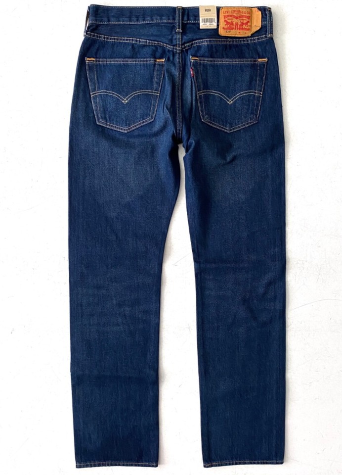 Levi's Levis Men's Nwt 501 Straight Leg Dark Wash 005013402 Jeans 44 x ...