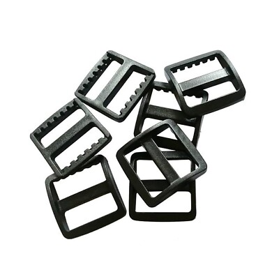 3/4 Inch Black Acetal Wide Mouth Sliplok Tri-glide Slide Duraflex | Qty ...
