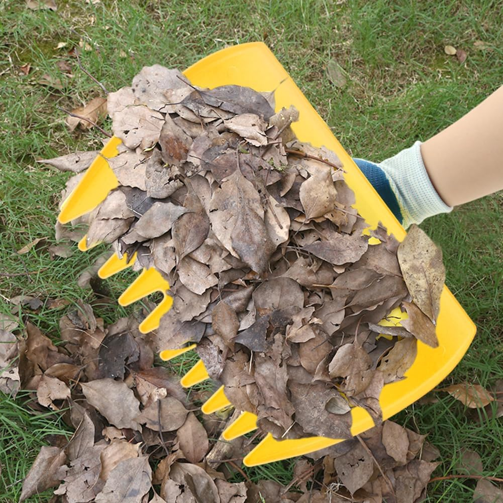 2Set Leaf Scoops Hand Rake, Leaf Scoops and Claws with 2 Pairs Gloves ...