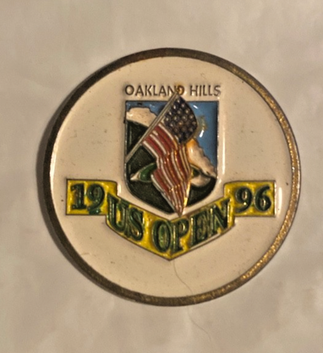 1996 US OPEN, OAKLAND HILLS, 1"-coin style Ball Marker. Golf design A ...