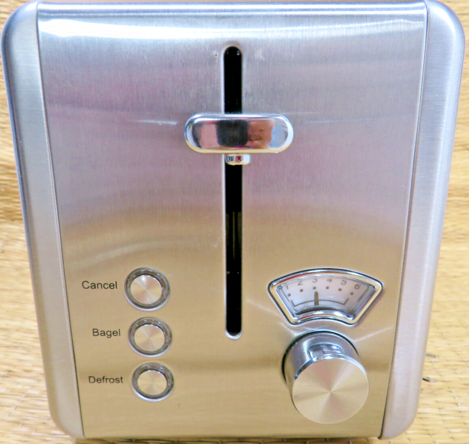 MEGA CASA by WHALL Brushed Stainless Steel Toaster KST022GU | eBay