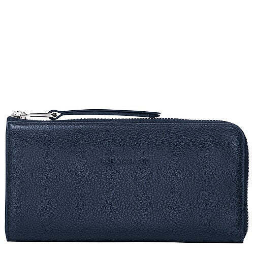 Longchamp Le Foulonne Quarter Zip Around Leather Wallet ~NIB~ Gift BOX ...
