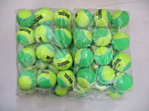 TELOON STAGE 1 LOW COMPRESSION TENNIS BALLS 25% SLOWER BALL FOR 9-10 ...