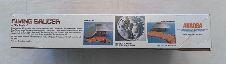 Aurora "Flying Saucer of The Invaders" Plastic Model Kit: Open Box ...