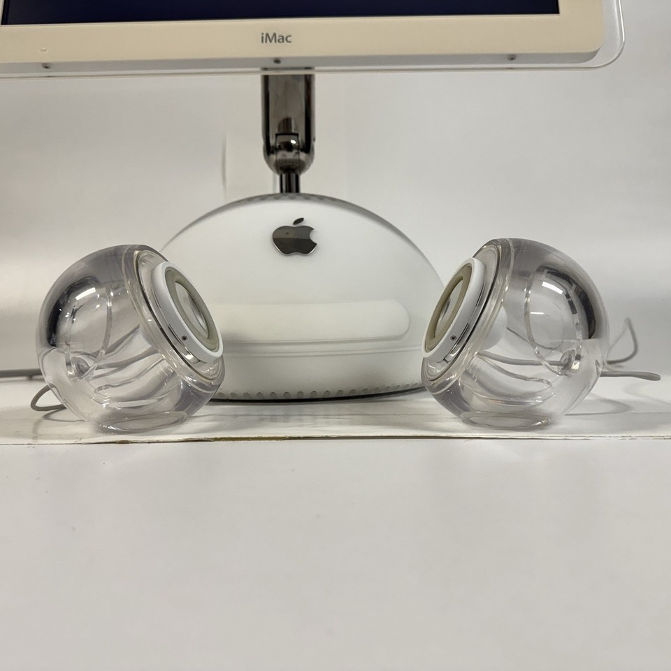 Apple iMac G4 15” 800MHz 80GB Vintage Desktop w Keyboard Mouse Speakers ...