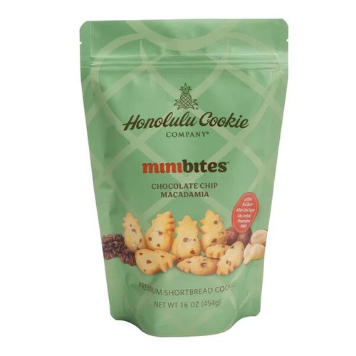 Honolulu Cookie Company Mini Chocolate Chip Macadamia Shortbread ...