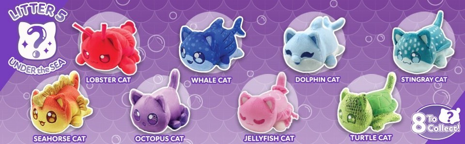Aphmau MeeMeows Plush Whale Cat Blue Litter 5 | eBay
