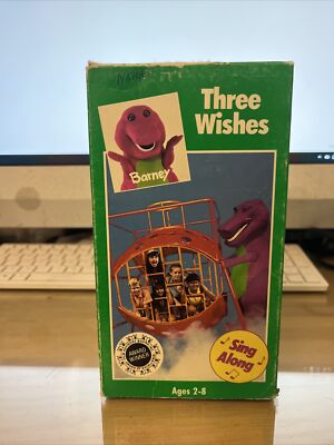 Barney - Three Wishes VHS Tape 1989 Children's Kids Tape Sing Along ...