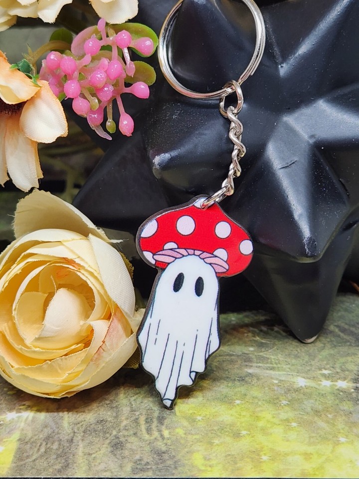 Ghost Keychains Gothcore Spirit Keyring | eBay
