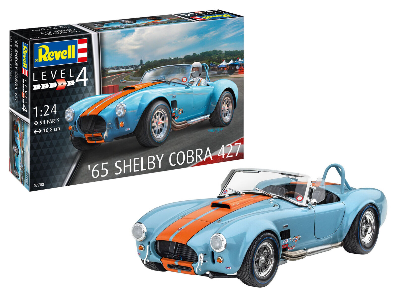 Revell 1965 Shelby Cobra 427 1/24 Scale Plastic Model Car Kit 07708 | eBay