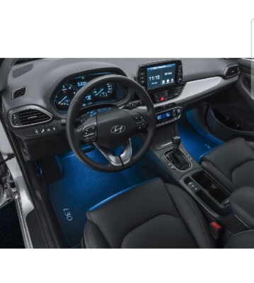 Genuine Hyundai LED Front Footwell Illumination Lights Blue | eBay UK