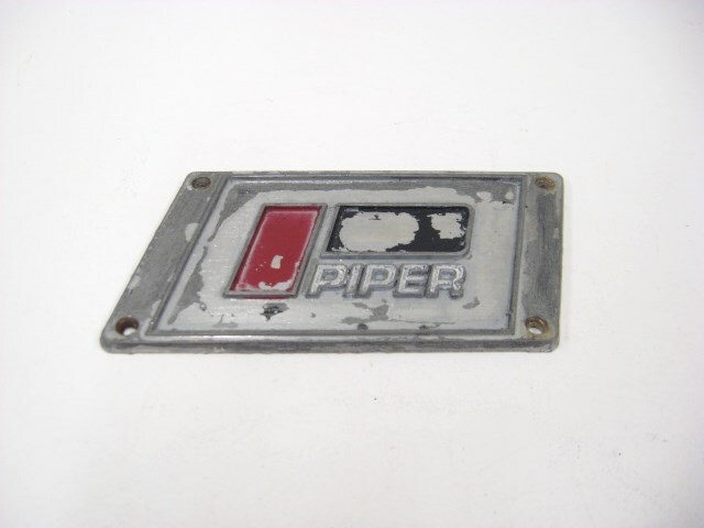 Piper Aircraft Emblem Placard - Lot # A838 | eBay