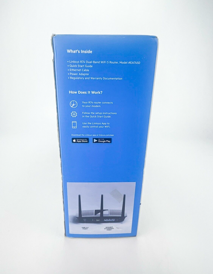 Linksys R74 EA7450 Max Stream Dual Band AC1900 Wi Fi 5 Router New ...