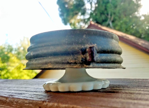 Tudor Rose The Mason Disk Protector Cap 'Pickle Pusher' Zinc Fruit Jar ...