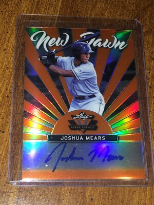 JOSHUA MEARS 2019 LEAF VALIANT NEW DAWN AUTOGRAPH #17/35 San Diego ...