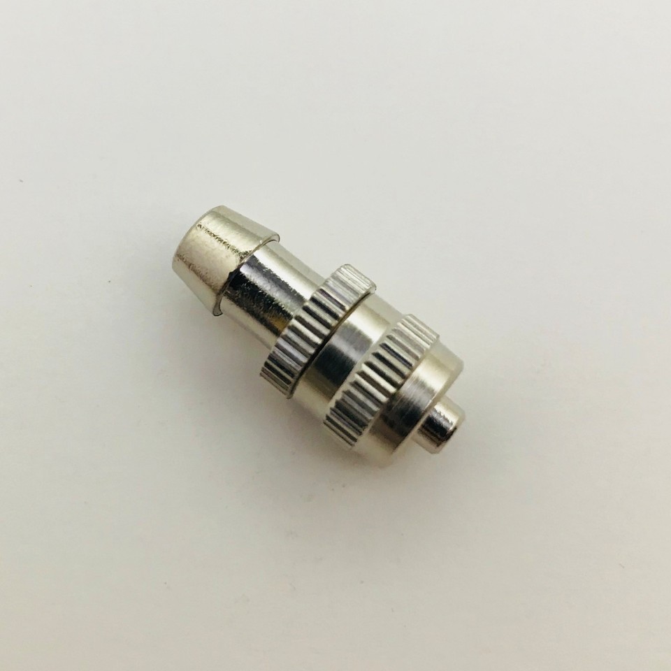 Metal Male Luer Lock Syringe Fitting to 4mm or 5/32" Barb OD Hose ID ...