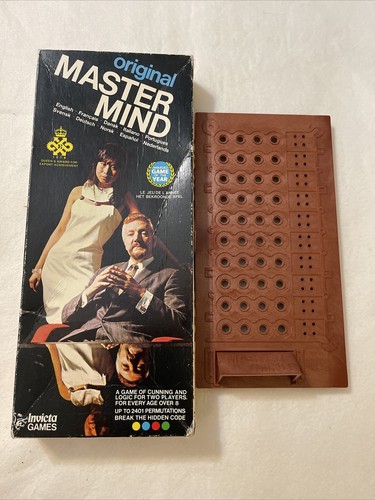Vintage Invicta Games Master Mind Mini Travel Board Game Code Break 1972 | eBay