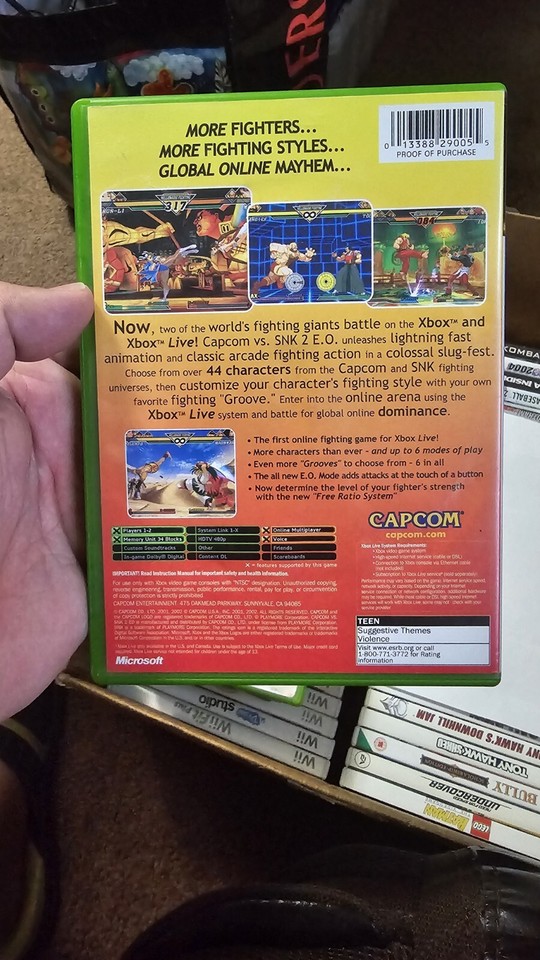 Capcom vs. SNK 2: EO XBOX (Microsoft Xbox, 2003) No Manual! Tested ...