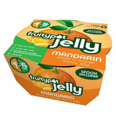 Fruity Pot Jelly Mandarin in Orange Flavour Jelly - 120g | eBay