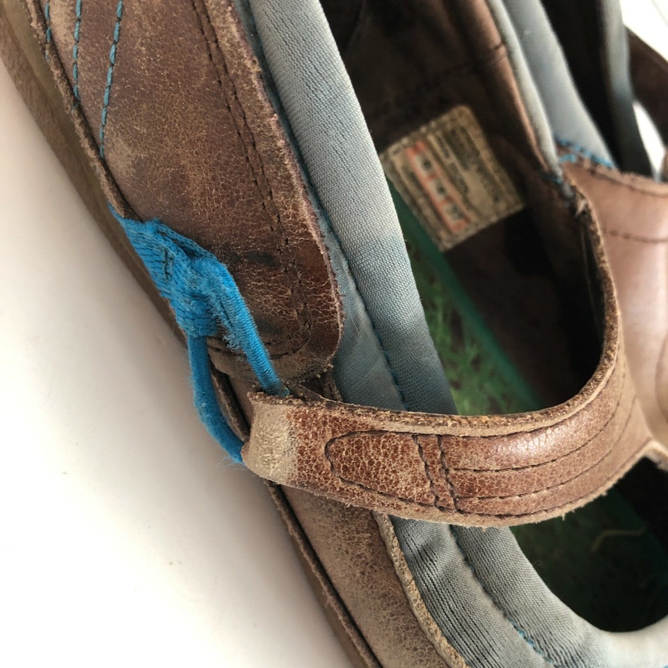 Cushe Manuka Womens Sz 6 Willow Brown Leather Mary Jane Walking Flats ...