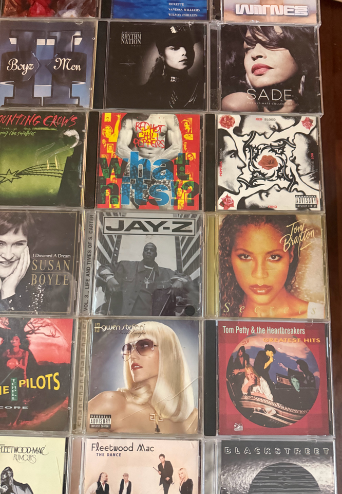 Lot of 71 80s, 90s, 2000s & Y2K CDs Jay Z, Pearl Jam, Ace of Base ...