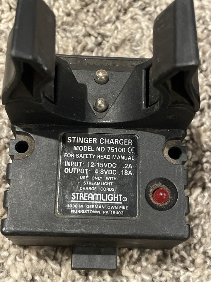Streamlight Stinger Model No. 75100 Flashlight Charging Cradles ...