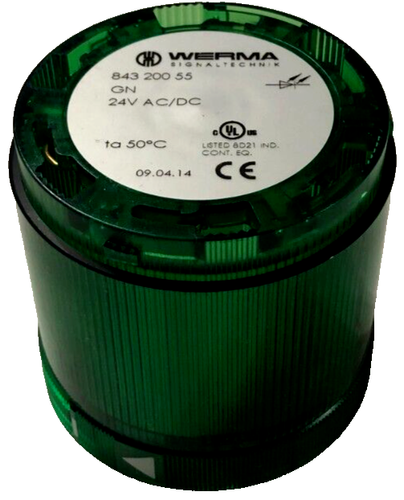 Lot of 14 Werma Signal Tower 84320055 Light Stack Green 24V LED Open ...