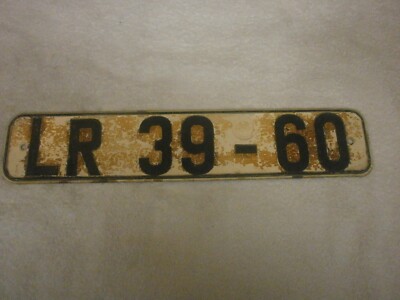 EAST GERMANY DDR MUHLHAUSEN OLDER TYPE # LR 39-80 RARE LICENSE PLATE | eBay