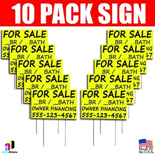 10X For Sale BR/BATH Owner Financing Signs Your Phone Number Real ...