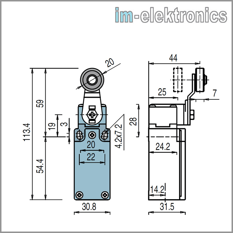 Positionsschalter Positionstaster End Schalter Endtaster mit Rolle Tor ...