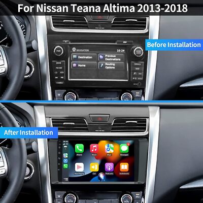 Android 12.0 Car Radio Stereo GPS WIFI Apple Carplay For Nissan Altima ...