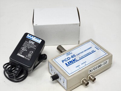 Link Electronics PCD-85 Closed Caption Decoder with Power Supply CC1 ...