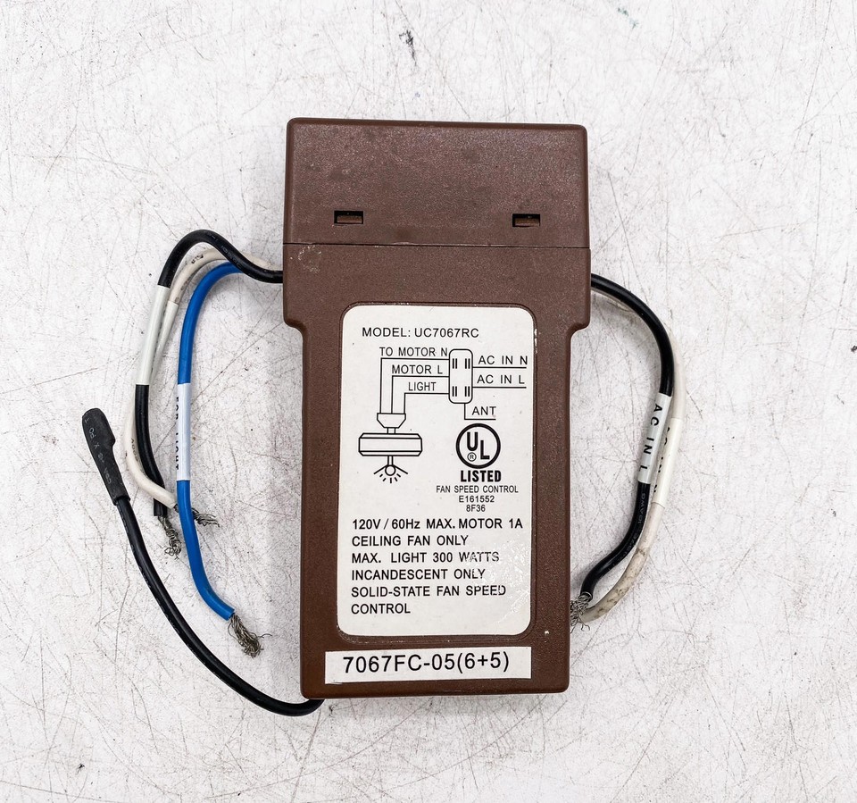 UC7067RC UC7067 OEM Remote Receiver Hampton Bay 7067FC-05(6+5) Brown | eBay