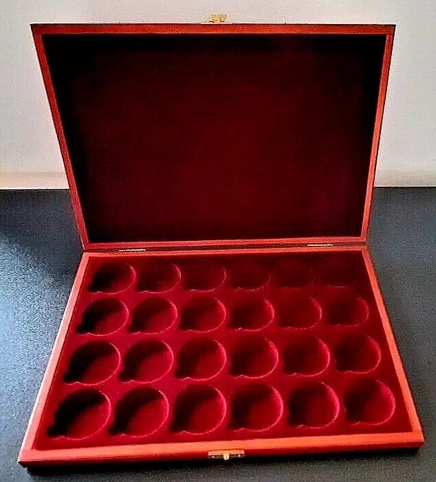 Presentation Wooden Box Case Cabinet Silver Coin Collection Storage ...