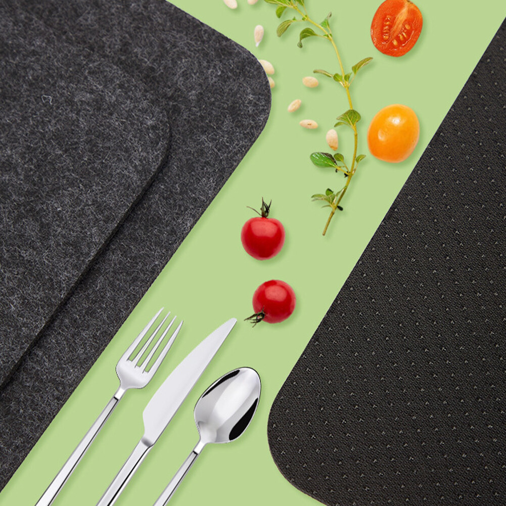 2pcs Worktop Felt Heat Resistant Mat Counter Protection For Air Fryer ...