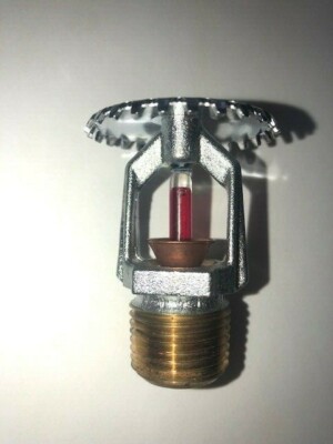 Tyco TY3231 5.6K 1/2" NPT CHROME Upright SPRINKLER HEAD 155F / 68C ...