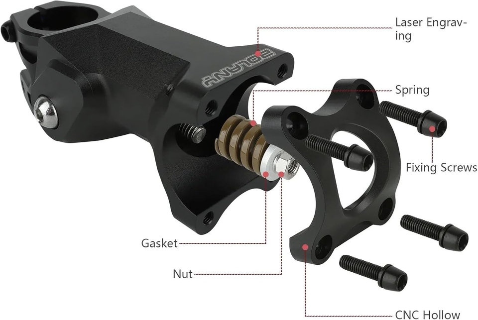 3-Spring Suspension Stem for Road, Gravel & E-Bikes - Smooth Ride ...
