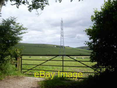Photo 6x4 Pylon in sheep pasture Milton of Dellavaird Near Bogincaber ...