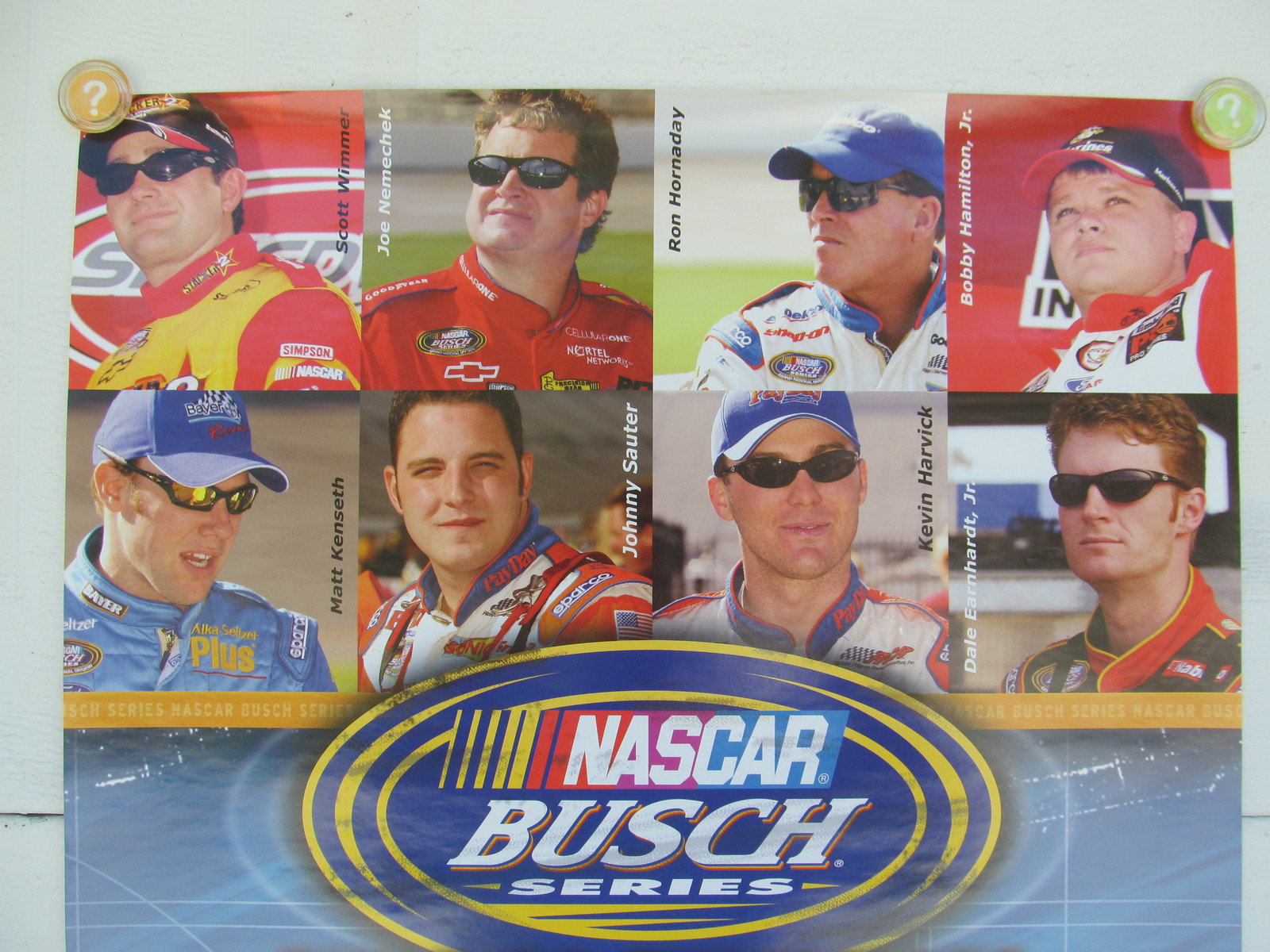 2003 BUSCH SERIES NASCAR WINNERS CIRCLE GREAT NASCAR COLLECTIBLE POSTER ...