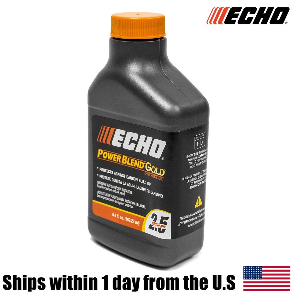 (1) Case Echo Oil (48) 6.4 oz Bottles 2 Cycle Mix for 2.5 Gallon GOLD 6450025G | eBay
