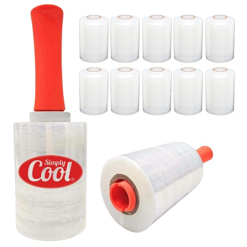 Mini manual stretch packaging, used for moving shrink wrap rolls on ...