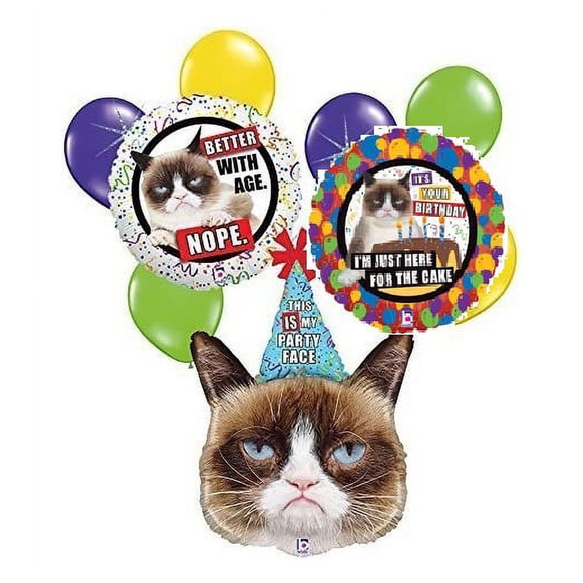 Grumpy Cat In Party Hat