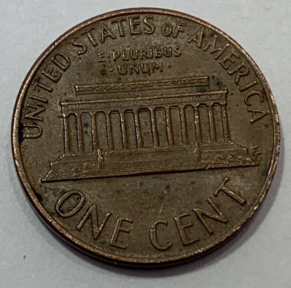1973 D Lincoln Cent Mint Error On Rim actual picture stamped off center ...