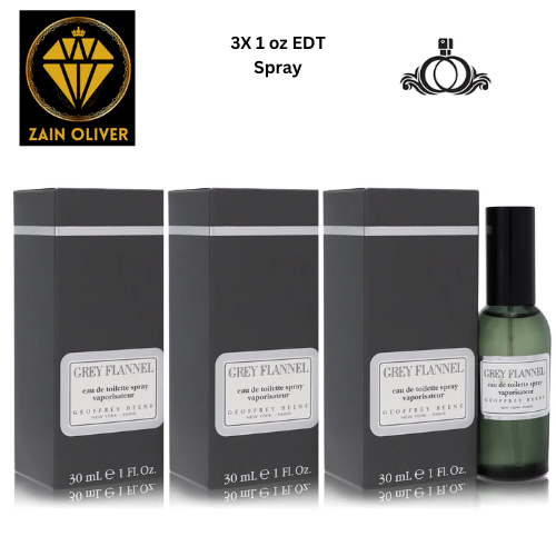 3X Grey Flannel Cologne By Geoffrey Beene for Men 1 oz EDT Spray | eBay